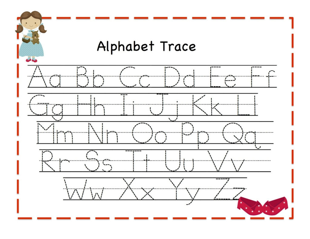 Alphabet Tracer Pages For Kids Activity Shelter | Letter Tracing Worksheets