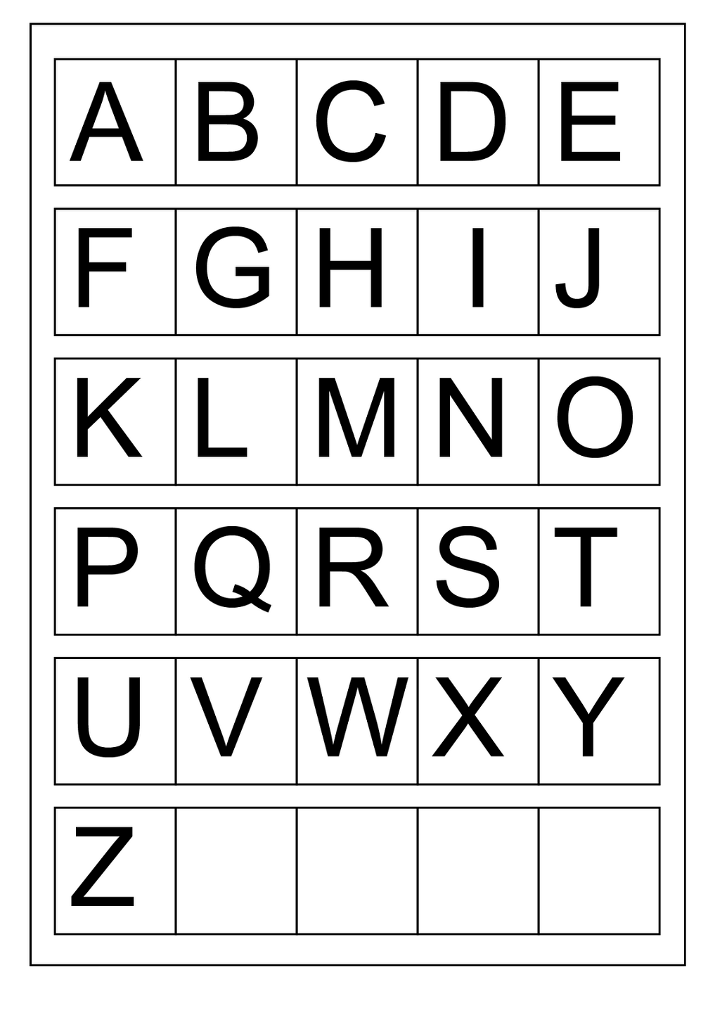 Printable Letters A To Z Letter Tracing Worksheets