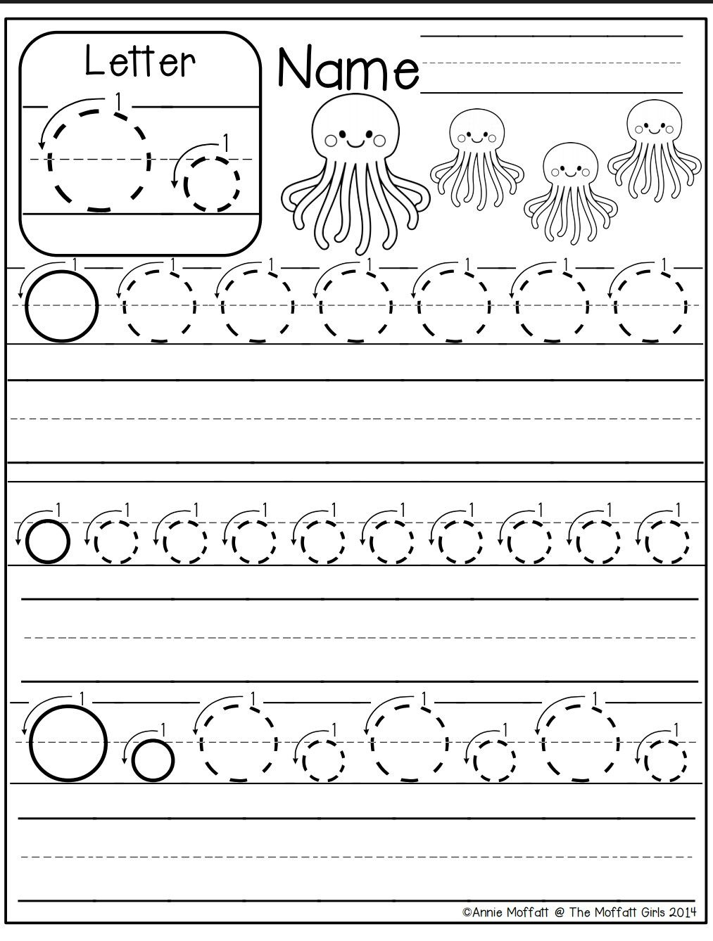 Letter O Worksheets Letter Tracing Worksheets